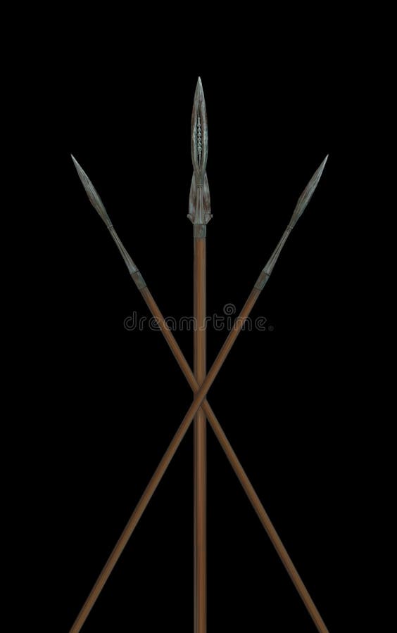 Illustrazione Con Le Lance Romane Fotografia Stock - Immagine di ...