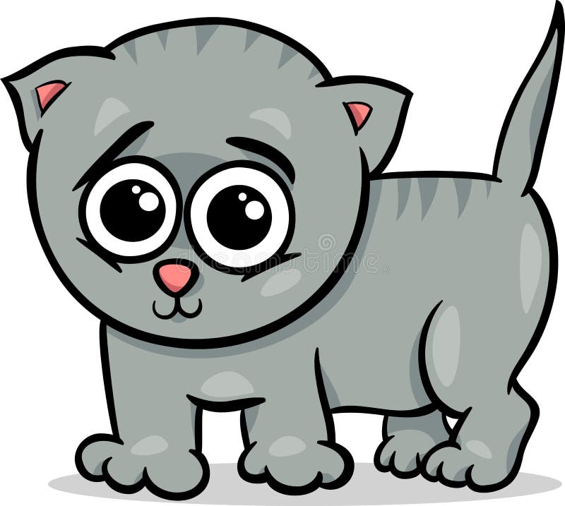 Illustrazione Del Fumetto Del Gattino Del Gatto Del Bambino ... Illustrazione Del Fumetto Del Gattino Del Gatto Del Bambino ...