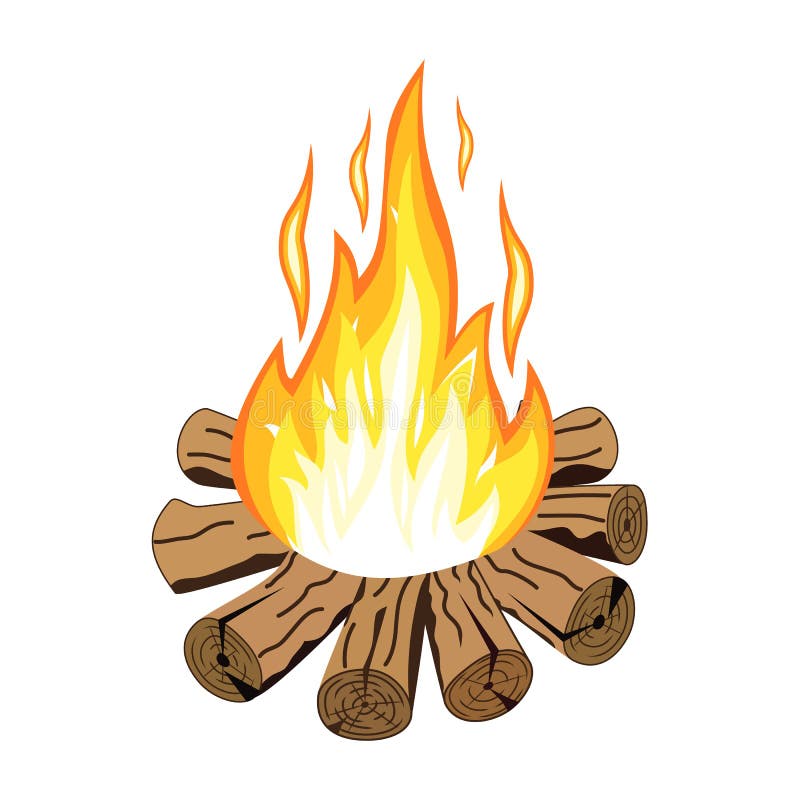 Illustrazione Del Fuoco Del Campo Illustrazione Vettoriale ...