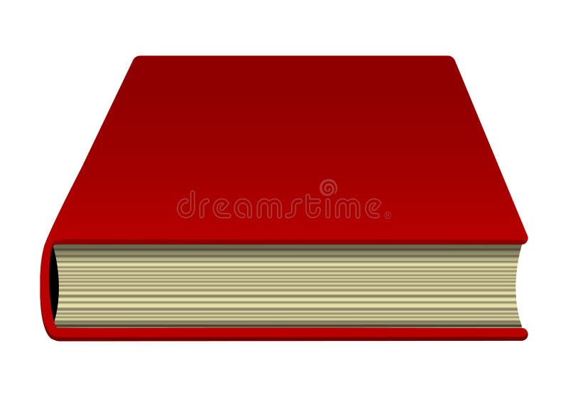 Illustrazione Del Libro Rosso Chiuso Illustrazione Vettoriale ...