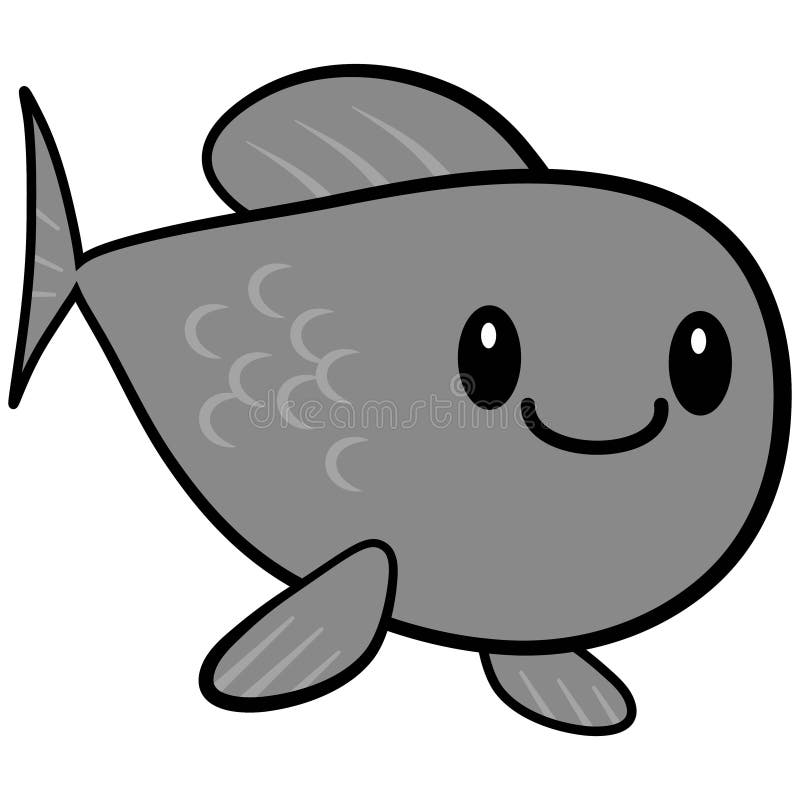 Illustrazione Del Pesce Rosso Di Kawaii Illustrazione Vettoriale ...