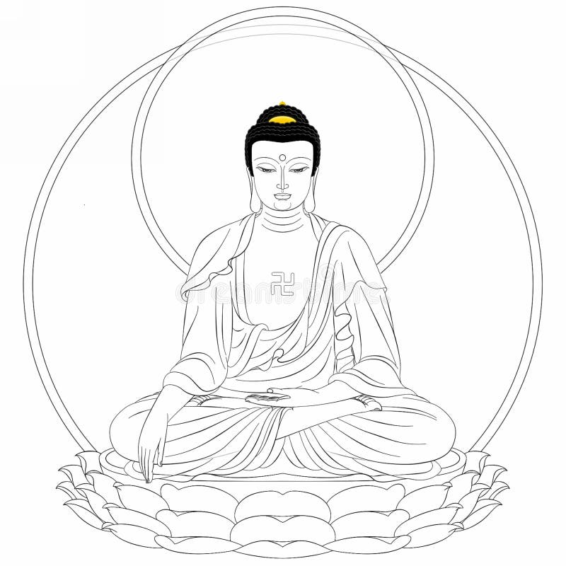 Re Buddha illustrazione di stock. Illustrazione di culto - 9424096