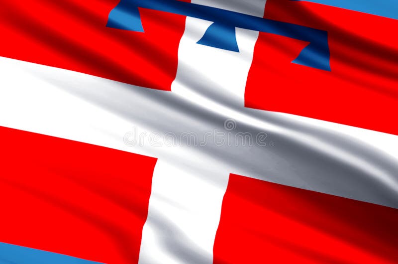 Illustrazione Di Bandiera Ondulata Piemonte Illustrazione di Stock ...