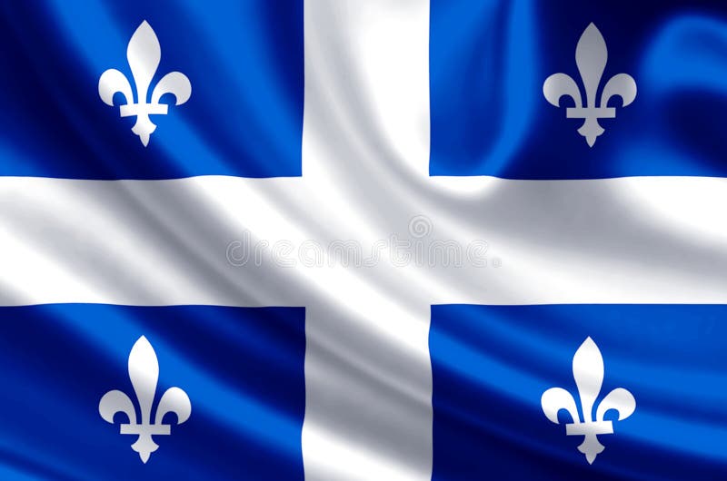 Bandiere Di Vettore Della Provincia Della Quebec Del Canada ...