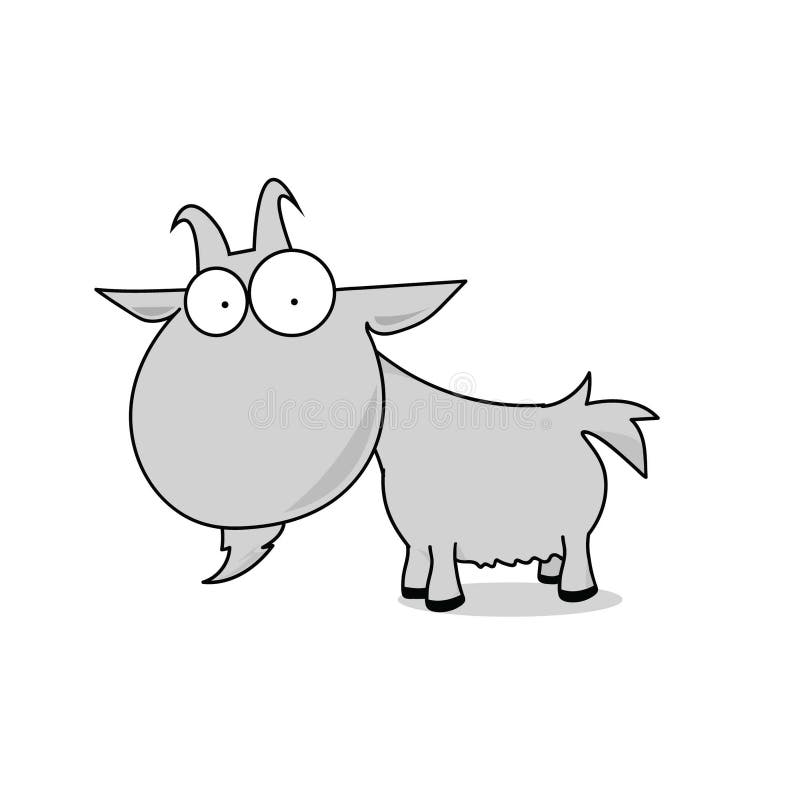 Illustrazione Di Capra Cartone Animato Illustrazione di Stock ...