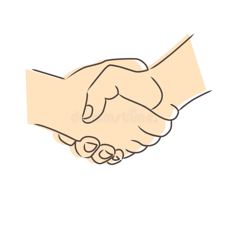 Illustrazione Della Stretta Di Mano Illustrazione Vettoriale ...