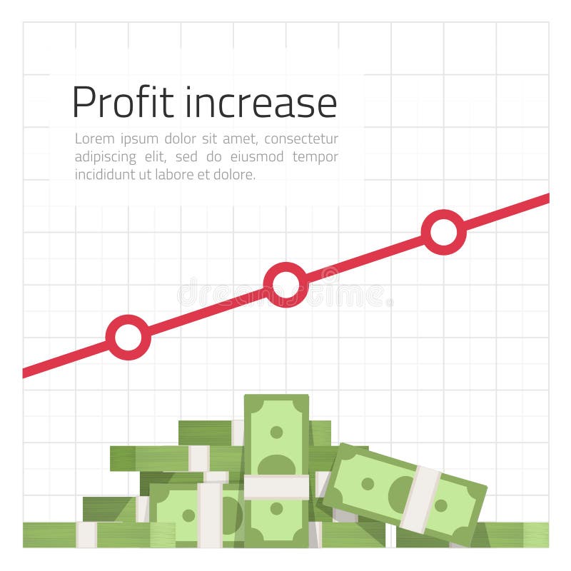 Illustrazione Di Aumento Di Profitto Illustrazione Vettoriale ...
