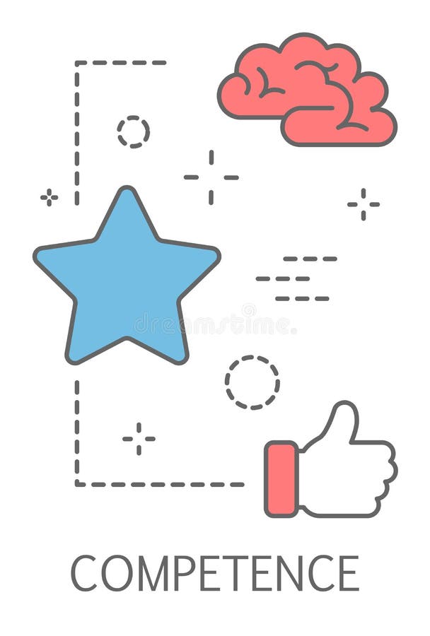 Simbolo Dell'icona Competenza Firma Creativa Dall'insieme Delle Icone ...