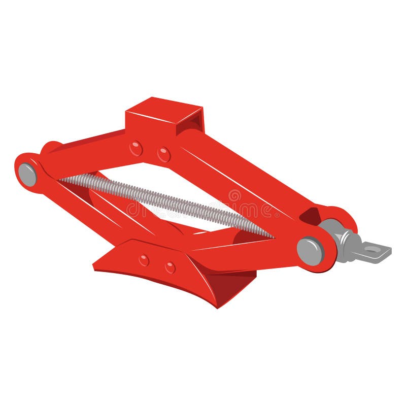Illustrazione Di Vettore Del Martinetto a Vite Illustrazione Vettoriale ...