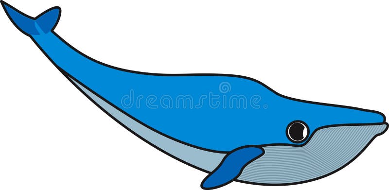 Siluetta Stilizzata Della Coda Della Balena Illustrazione di Stock ...