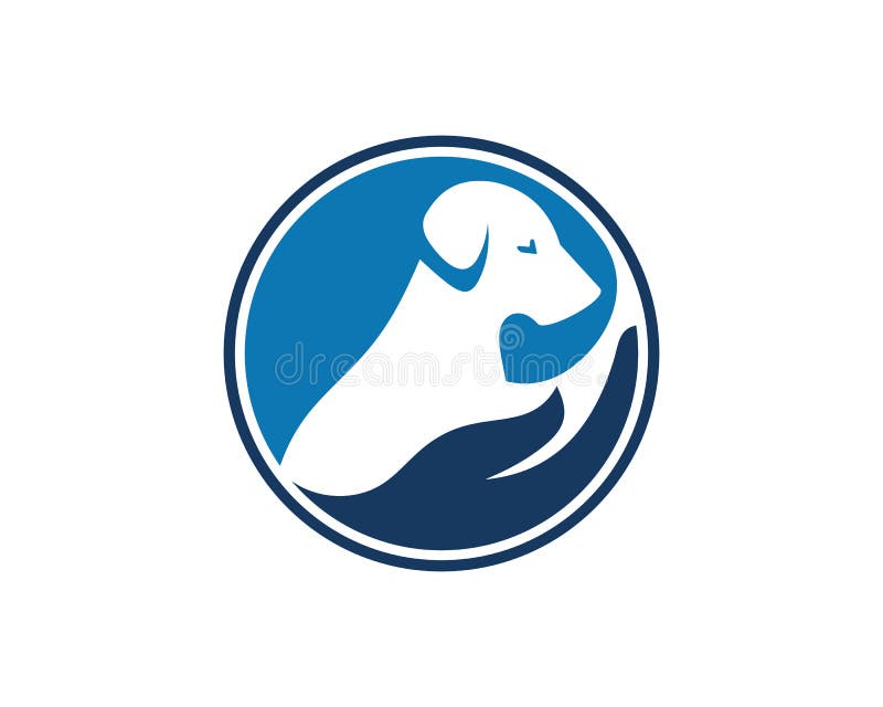 Illustrazione Di Vettore Di Logo Template Del Cane Illustrazione di ...