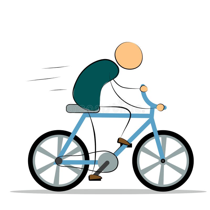 Illustrazione Di Vettore Uomo Che Guida Una Bici Illustrazione di Stock ... Illustrazione Di Vettore Uomo Che Guida Una Bici Illustrazione di Stock ...