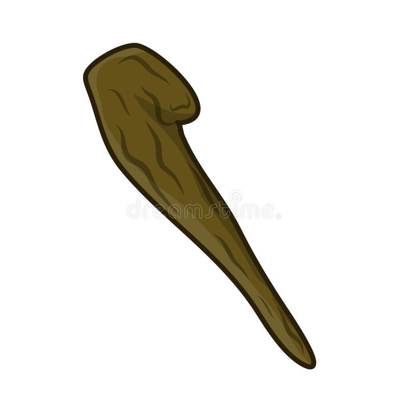 Illustrazione Isolata Del Bastone Da Passeggio Illustrazione Vettoriale ...