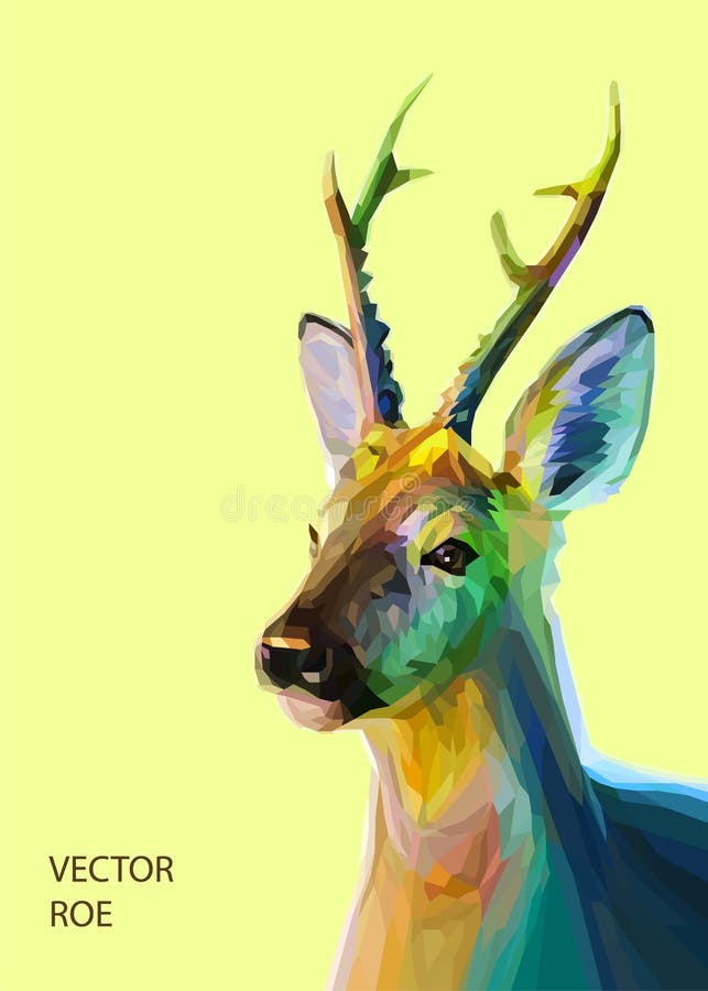 Illustrazione Poligonale Di Capriolo. Vettore Eps 10 Illustrazione ...