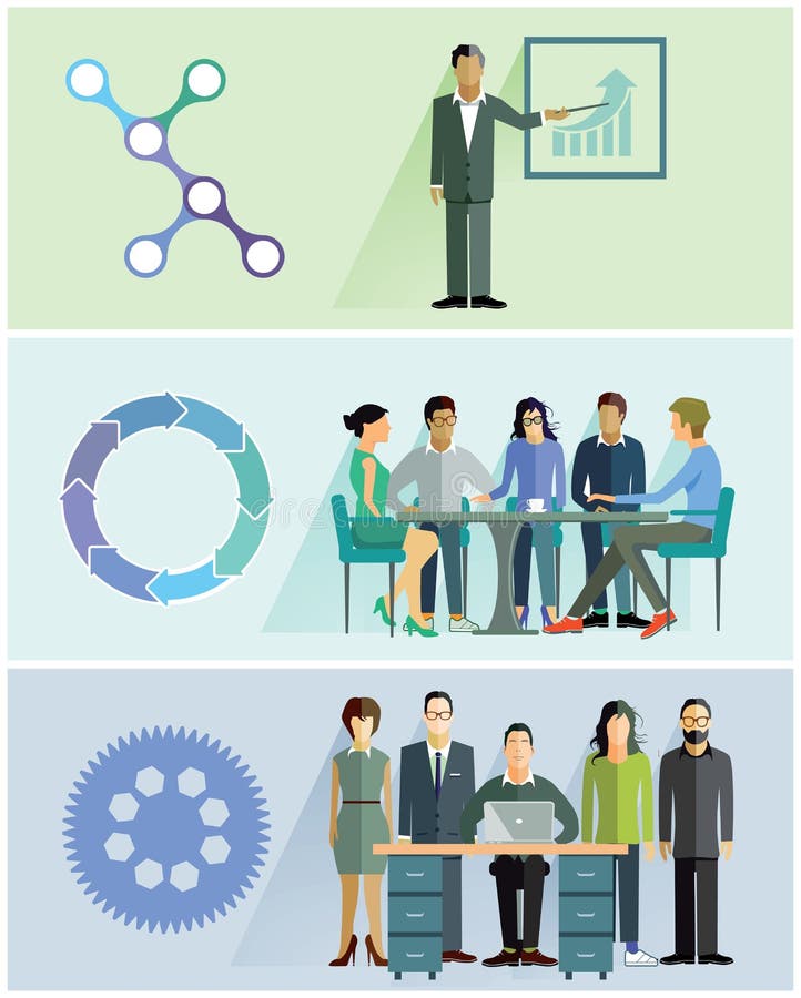 Illustrazioni Di Lavoro Di Squadra Illustrazione Vettoriale ...
