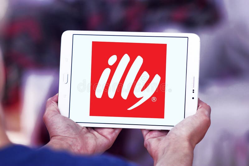 Illy coffee brand logo editorial stock photo. Image of brand - 98603248