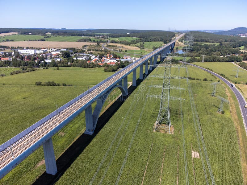 Ilm Viaduct Bridge Over the River in the Thuringian Forest 01 Stock ...