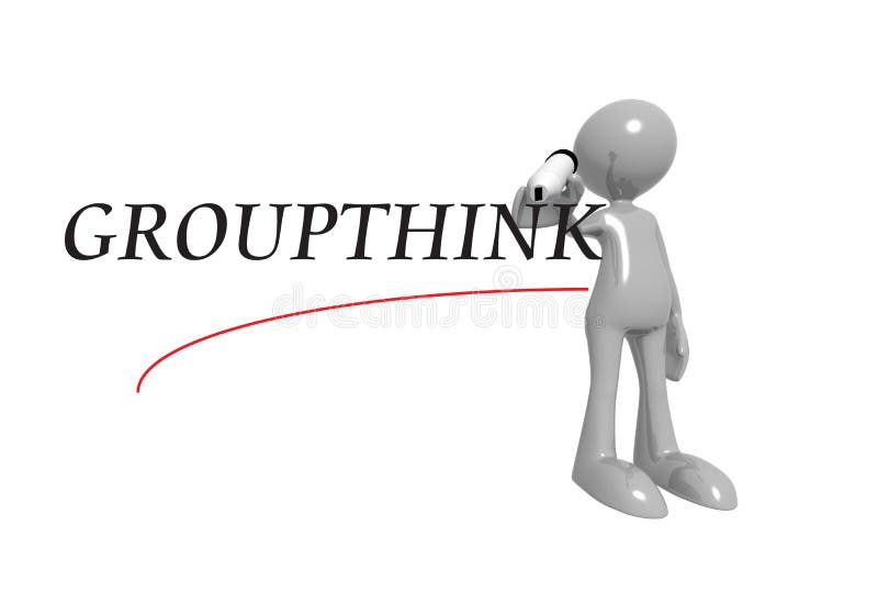 Group think stock vector. Illustration of diagram, creativity - 27177339