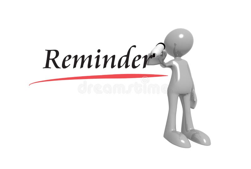 Reminder Word Note Message Remember Important Appointment Meeting ...