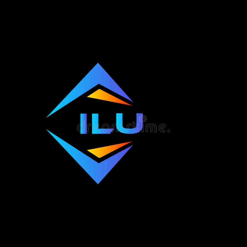 ILU Abstract Technology Logo Design on White Background. ILU Creative ...
