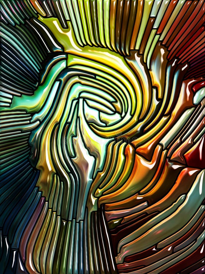 Vidrio Iridiscente Hermoso Del Color Stock de ilustración - Ilustración ...