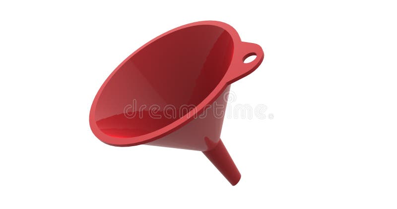 Ilustração 3d do funil ilustração stock. Ilustração de isolado - 82912995