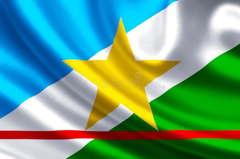 Bandeira de Roraima ilustração stock. Ilustração de projeto - 6645316