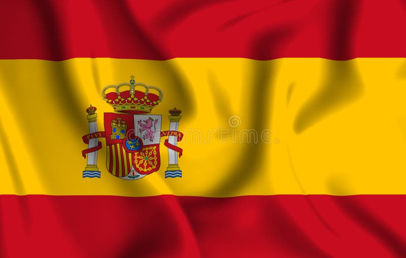 Ilustração Da Bandeira Da Espanha Ilustração Stock - Ilustração de ...