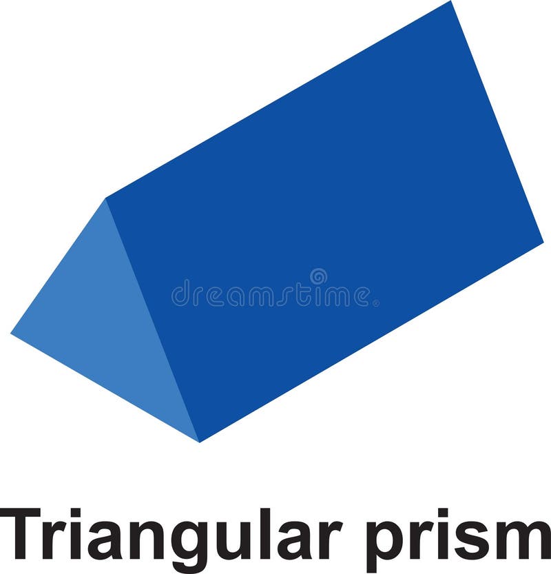 Ilustração Da Forma Do Triângulo Abstrato De Prisma Triangular ...