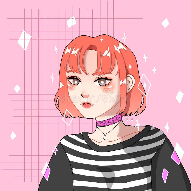 Ilustração Da Garota Piscada Ilustração Stock - Ilustração de cara ...
