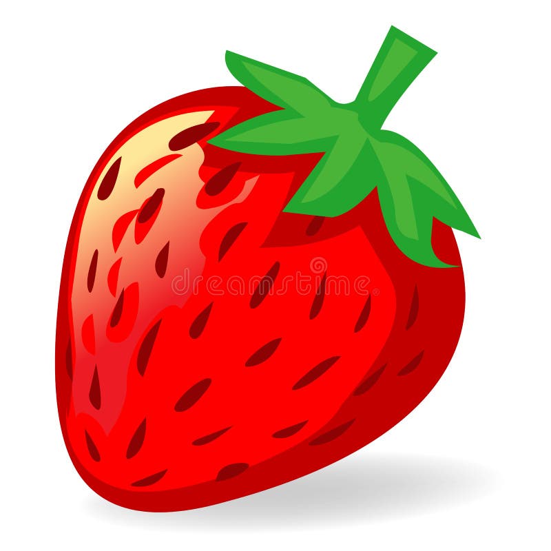 Ilustração de morango ilustração do vetor. Ilustração de verde - 32959921