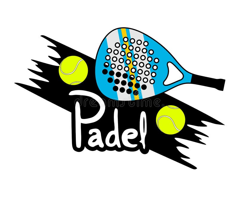 Ilustração Da Raquete De Padel Ilustração do Vetor - Ilustração de ...