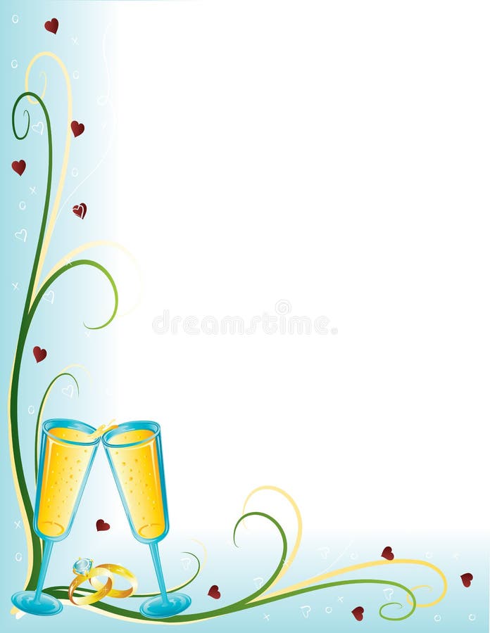 Ilustração De Champagne Border Ilustração do Vetor - Ilustração de ...