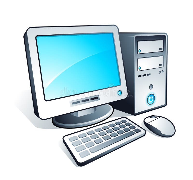 Ilustração do computador ilustração do vetor. Ilustração de entalhe ...