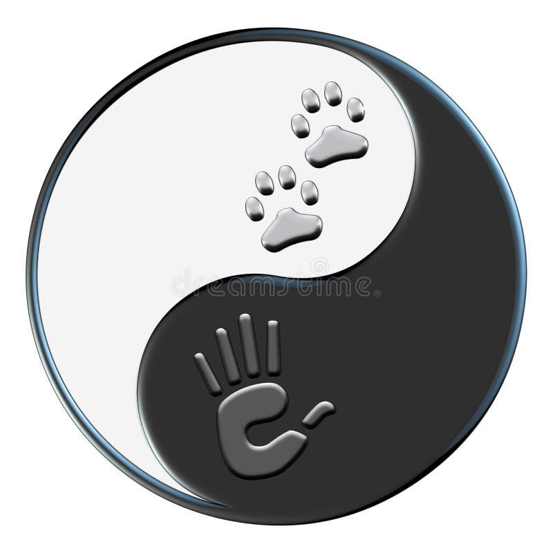 A Ilustração Do Conceito Coexiste Com Animais Selvagens Ilustração ...