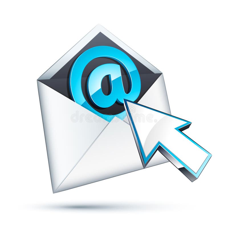 Ícones de email ilustração do vetor. Ilustração de incorporado - 7436505