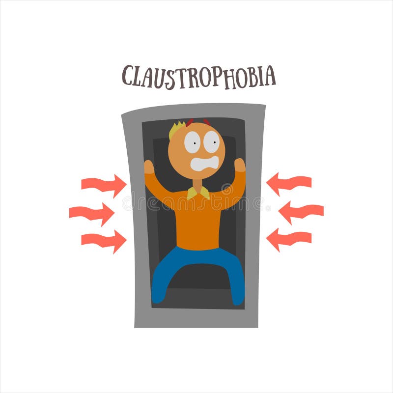 Ilustração Do Vetor Da Claustrofobia Ilustração do Vetor - Ilustração ...