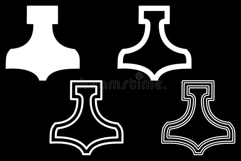 Martelo Thor. Arma Deus. Mitologia Nordestina. Símbolo De Potência ...