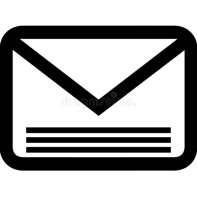 Ilustração Do Vetor Símbolo Do ícone Do E-mail Ilustração Stock ...
