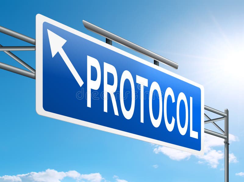 Conceito de protocolo ilustração stock. Ilustração de protocolo - 29814555
