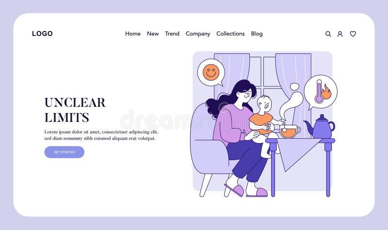 Permissive Parenting Style. Flat Vector Ilustração do Vetor ...