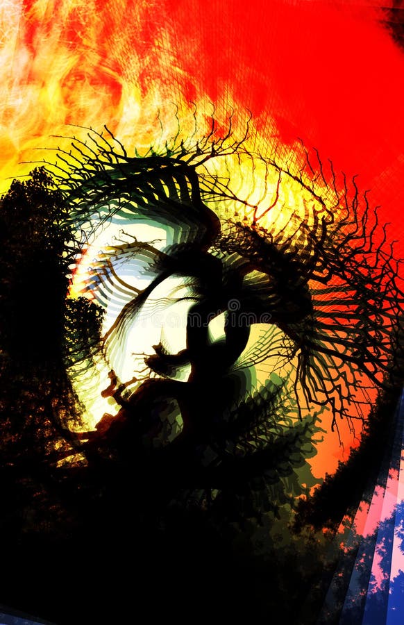 Ilustración abstracta stock de ilustración. Ilustración de verde - 4576022