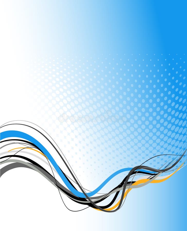 Rayas azules abstractas ilustración del vector. Ilustración de fondo ...