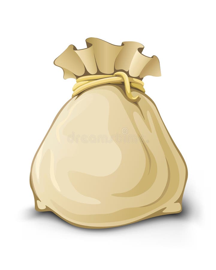 Saco Lleno De Monedas De Oro Del Dinero Del Efectivo Ilustraci?n Del ...