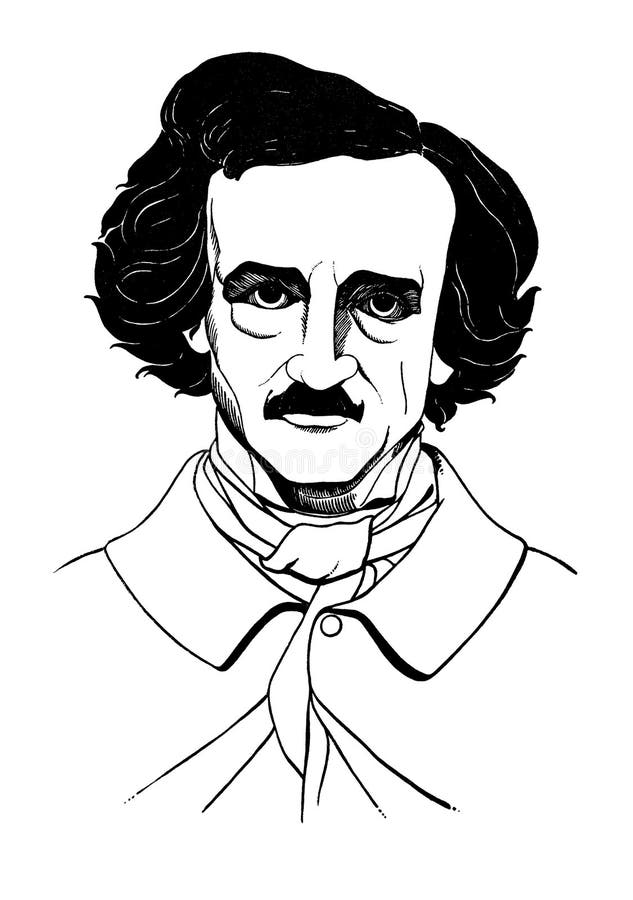 Ilustración De Edgar Allan Poe Imagen de archivo editorial ...