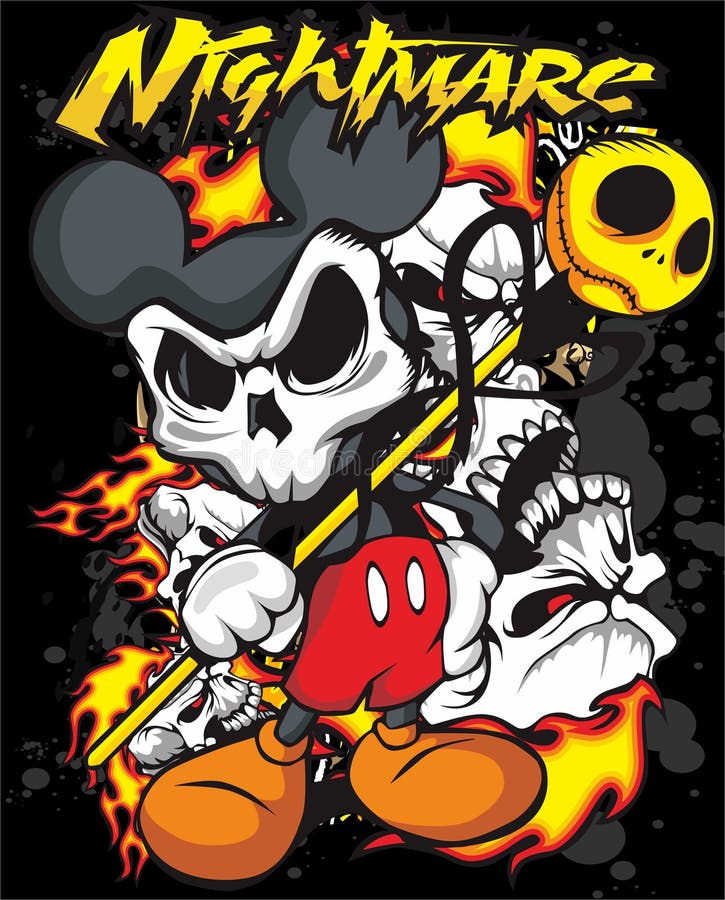 Ilustración De Mickey Zombie Ilustración del Vector - Ilustración de ...
