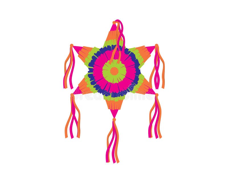 Ilustración De Pinata De Color Detallado Ilustración del Vector ...