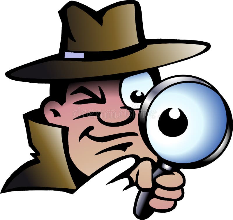 Ilustración Del Vector De Un Detective Del Inspector Ilustración del ...