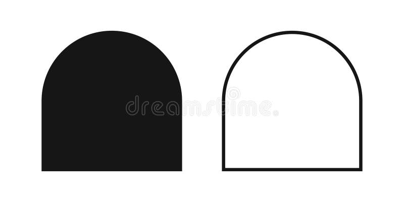 Arch Shape and Frame. Blank Template for Wedding Invitation or Greeting ...