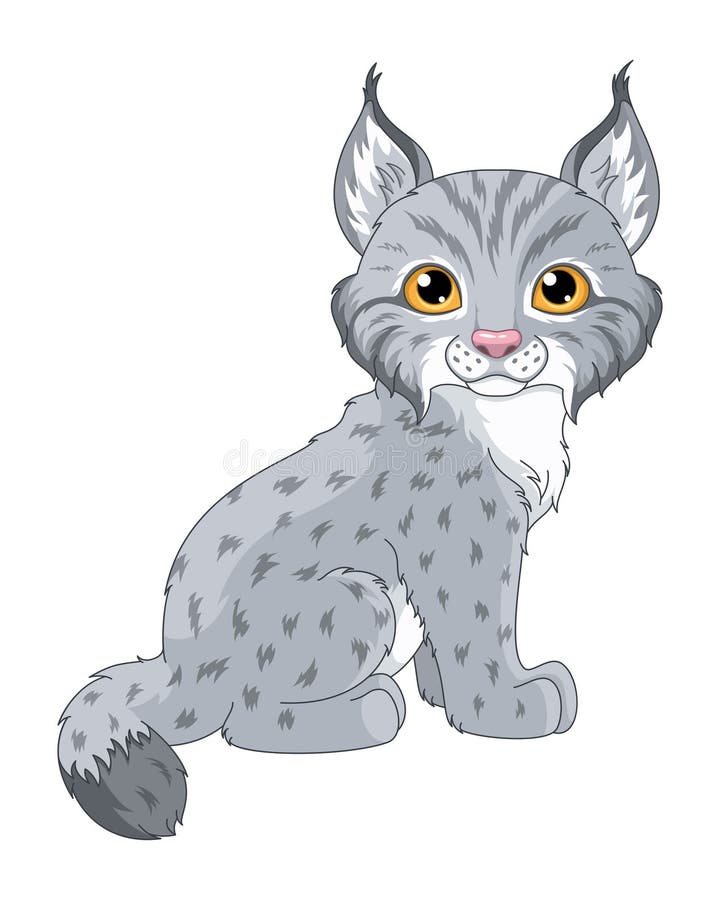 Ilustración Vectorial De Lynx Sit Ilustración del Vector - Ilustración ...